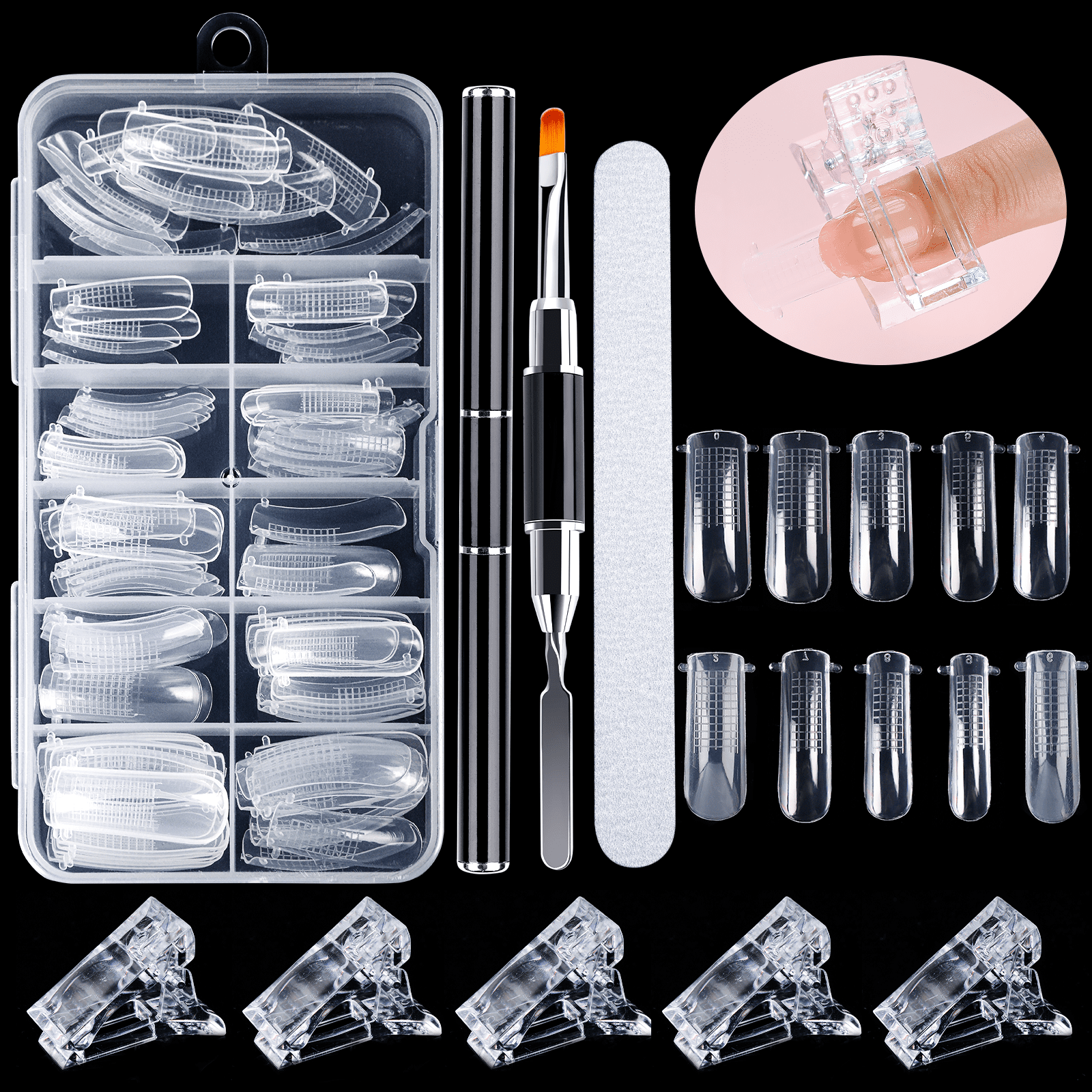 Click here for Oimzzr Pack Of 100 Dual Nail Forms Set  Nail Tips... prices