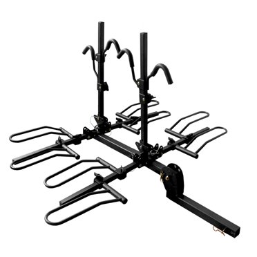 Tow Tuff 62 Inch Steel Cargo Carrier and Bike Rack, Hitch Car Vehicle ...