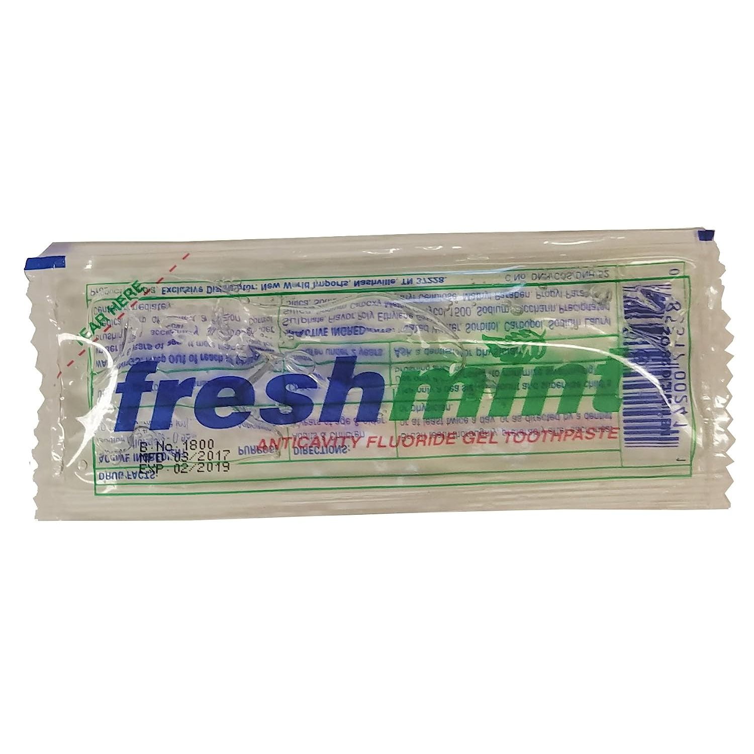 HElectQRIN Single Use Clear Gel Toothpaste Packets (50 Pack) - Walmart.com