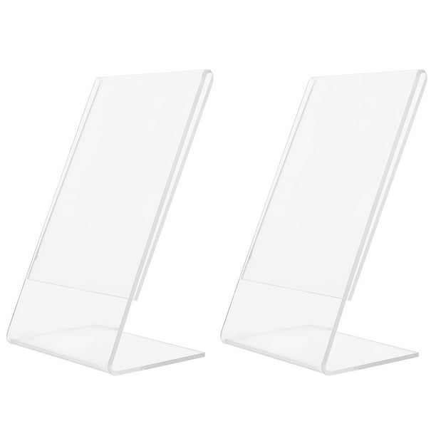 2Pcs Acrylic Desktop Picture Frames Transparent Photo Frame Display ...