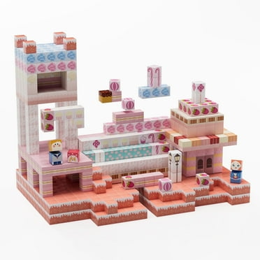 Little Pi Toys Princess Castle Magnetic Building Blocks Playset - 102 ...