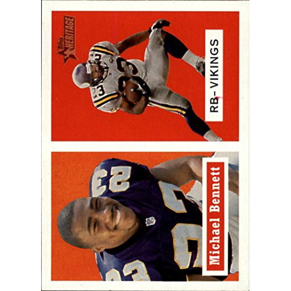 2002 Topps Heritage #101 Michael Bennett NFL Football Trading Card ...