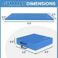 BalanceFrom Folding Exercise Mat, 2ft x 6ft Three Fold Exercise Mat ...