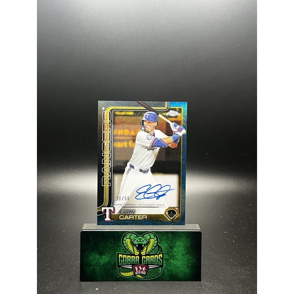 2024 Topps Gilded Collection Chrome Evan Carter #CGA-EC /50 - Walmart.com
