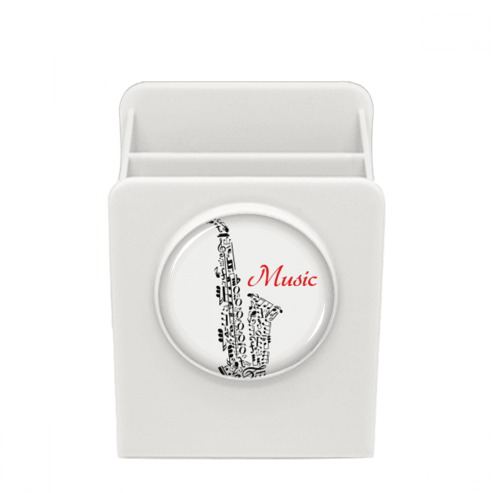 Sax Classical Music Listening Illustrate Desk Pencil Holder Cup Pen ...