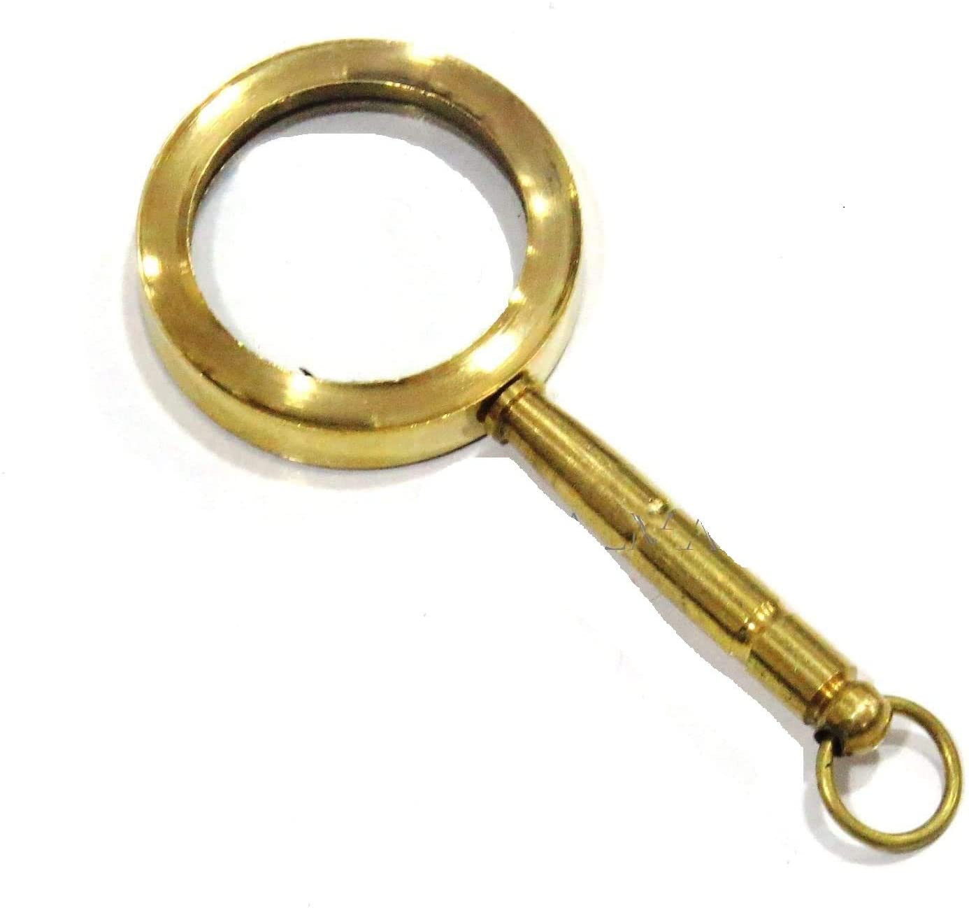 Nautical Brass Handle Magnifying Glass Key chain Pendent Magnify Lot of ...