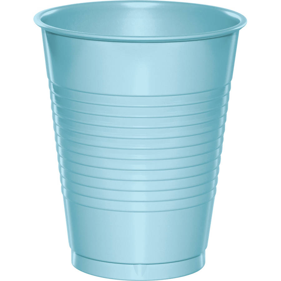 Pastel Blue 16 oz Plastic Cups for 20 Guests - Walmart.com