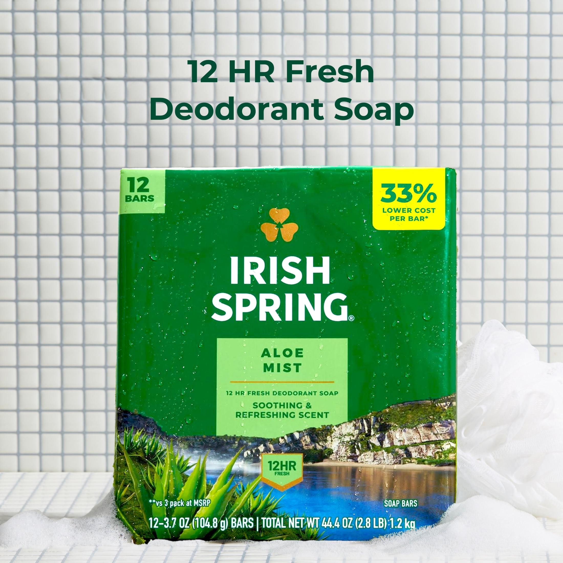 Irish Spring Aloe Mist Desodorante Bar Soap para Hombres, Todo Tipo de ...