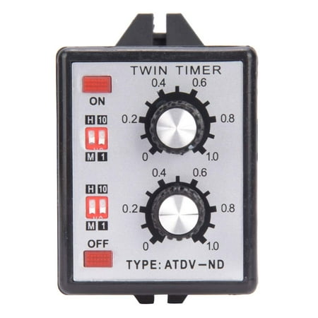 ATDV-ND AC110V/220V Knob Control Time Switch Relay High-Precision Twin ...