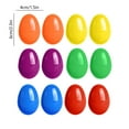 Easter Plastic Decoration Open Solid Color Eggs DIY Simulation Eggs ...