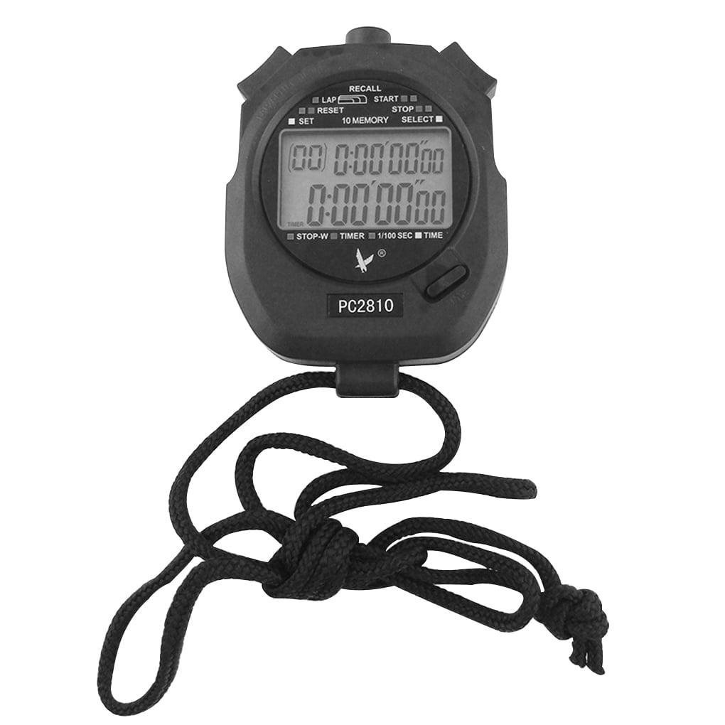 Tholdsy Cronógrafo LCD Cronómetro Digital Doble Cronómetro Cronógrafo ...