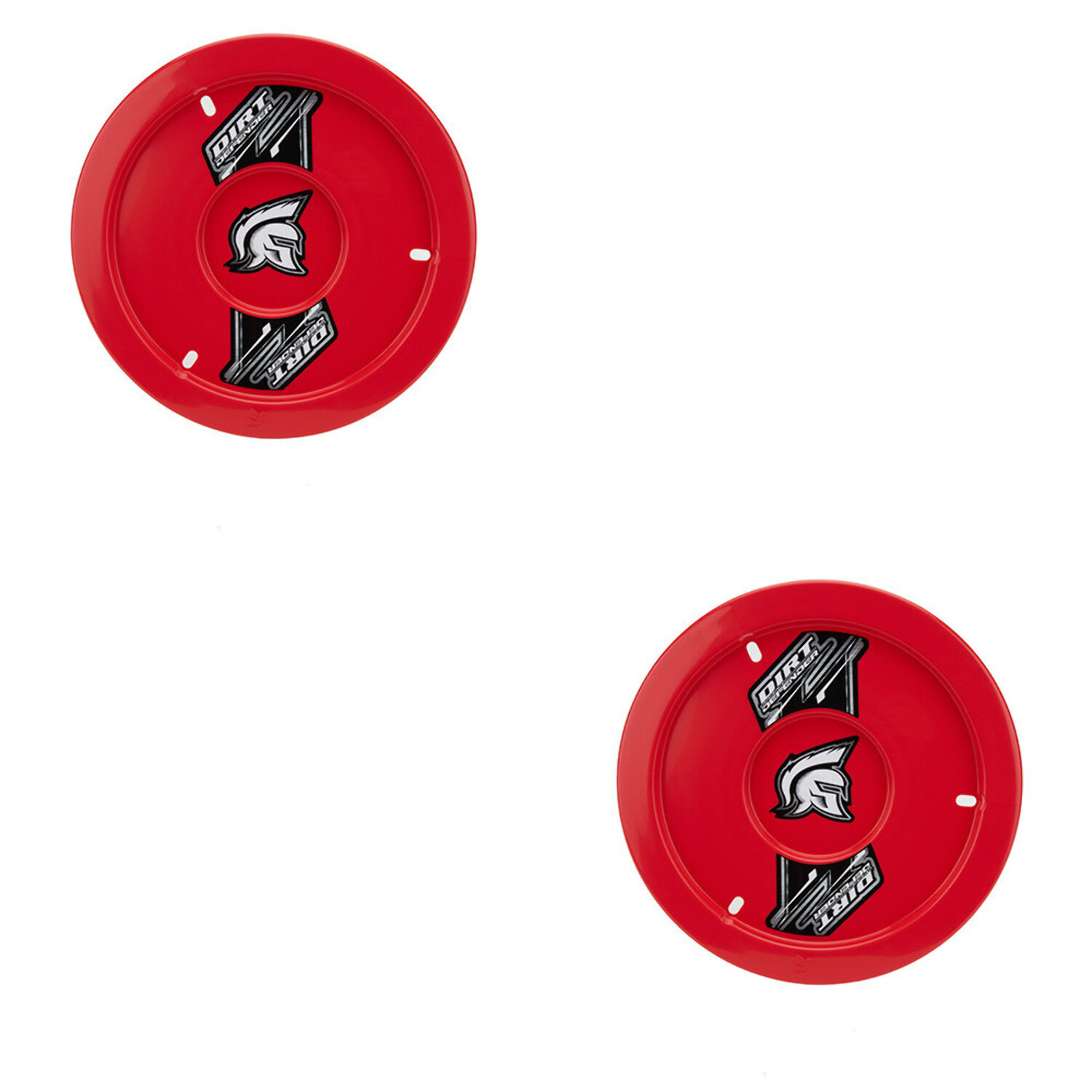 Dirt Defender 15 x 8 Gen II Solid Wheel Covers Mud Covers Red 2 Pack ...