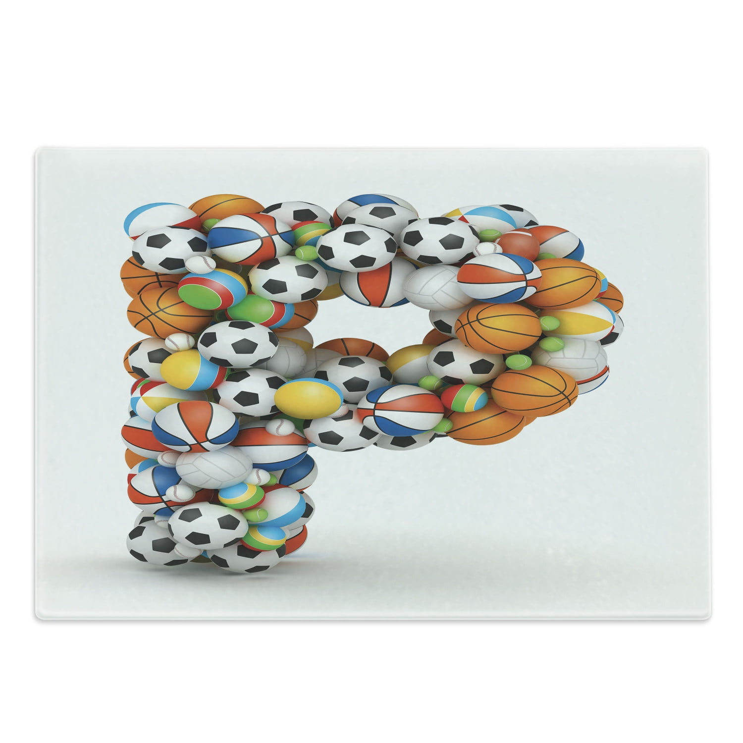 Letter P Cutting Board, Conceptual Typography Design Alphabet and ...