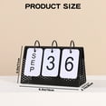 LELE LIFE Metal Perpetual Flip Calendar for Desk, Vintage Reusable ...