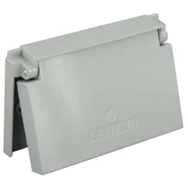 Leviton 4990 Weatherproof Cover, 1-Gang, Type: Decora/GFI, Horizontal ...