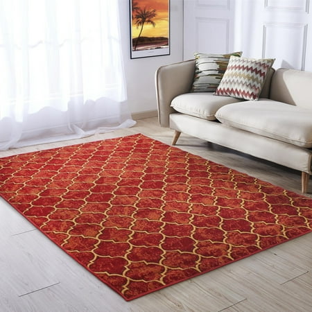 COMFII HOME Indoor/Outdoor Area Rug - 5x8 ft - Windsor Collection ...