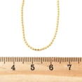 1pc Brass Ball Chain Necklaces with Lobster Claw Clasps Real 18K Gold ...