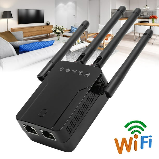 WiFi Range Extender Repeater 2 LAN Port Signal Booster Internet ...