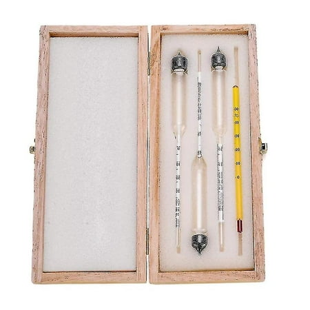 Hydrometer Alcohol Meter Wooden Box Set | Walmart Canada