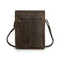 Leather crossbody bag messenger satchel tablet bag 11 inch for men and ...