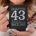 Chapter 43 Fabulous Since 1981 Happy 43Rd Birthday Girl Lady Coffee ...