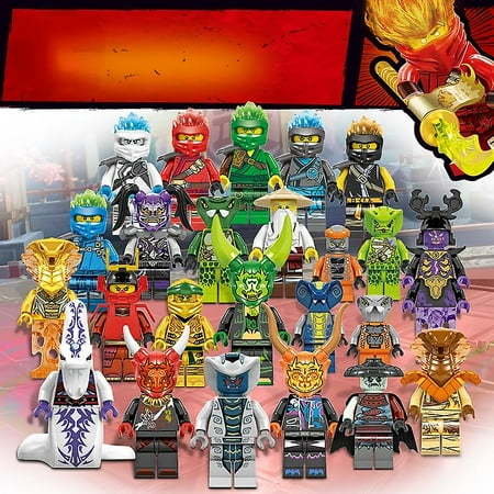 Vorallme Compatible With Lego 24 Phantom Ninja Minifigure Bricks ...
