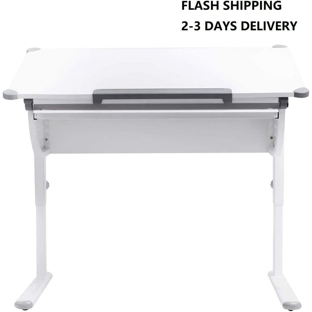 Adjustable Height Study Table 20”-32” for Students/Kids Computer Desk ...
