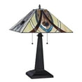 RADIANCE Goods Tiffany-Style 2 Light Mission Table Lamp 16" Shade ...