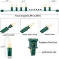 Ultra-Bright Connects End to End Warm White Christmas Mini Lights 100L ...