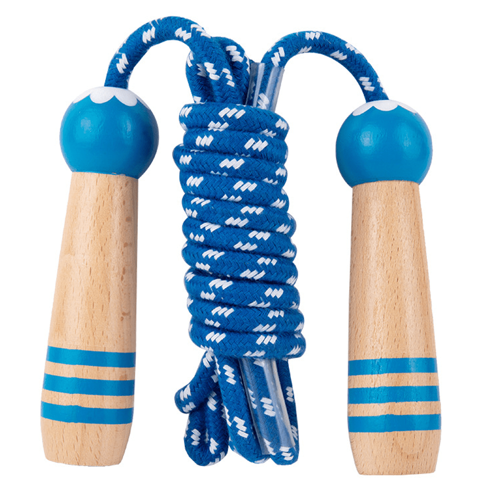 Jump Rope for Women Men Kids Girls Boys Wooden Handle Jumping Ropes ...