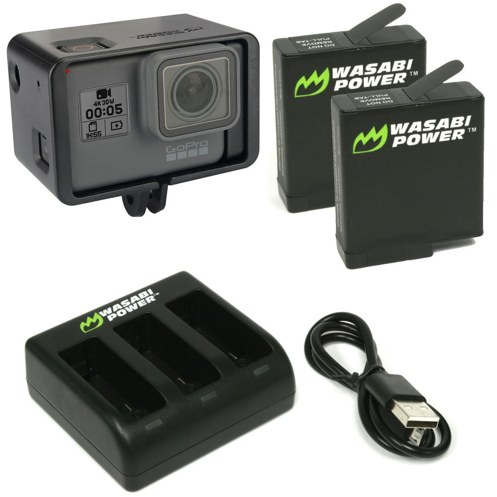 Wasabi Power Extended Battery Bundle for GoPro HERO5 Black & GoPro ...