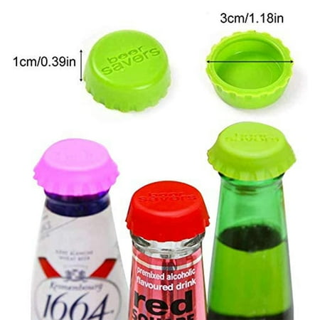 Beer Drink Silicone Rubber Bottle Caps Saver Multicolored, Bottle ...