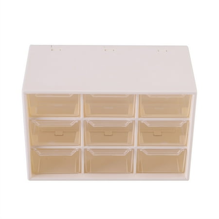 Storage Box, Transparent Drawer 9 Lattice Storage Box, 7.1 X 3.7 X 4.5 ...