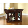 Crosley Furniture Alexandria Wood Kitchen Island in Mahogany - Walmart.com