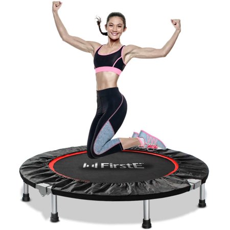 40'' Portable Fitness Trampolines, Foldable Mini Trampoline for Adults ...