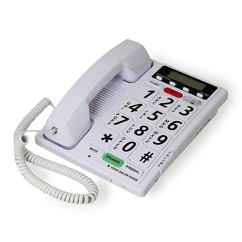 FutureCall FC-1204 Amplified Voice Dialer Phone w/ Talking Caller-ID ...