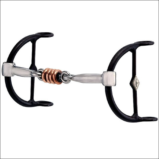 Hilason Antique Brown Sliding Gag Horse Bit Dog Bone Mouth W/Copper ...