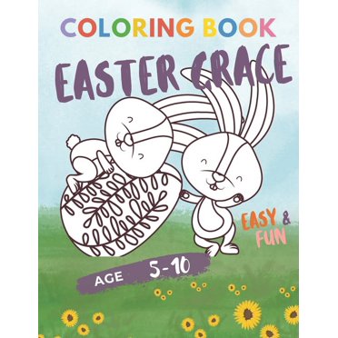 Big Easter Egg Coloring Book For Kids Ages 2-5: A Collection of Fun and ...