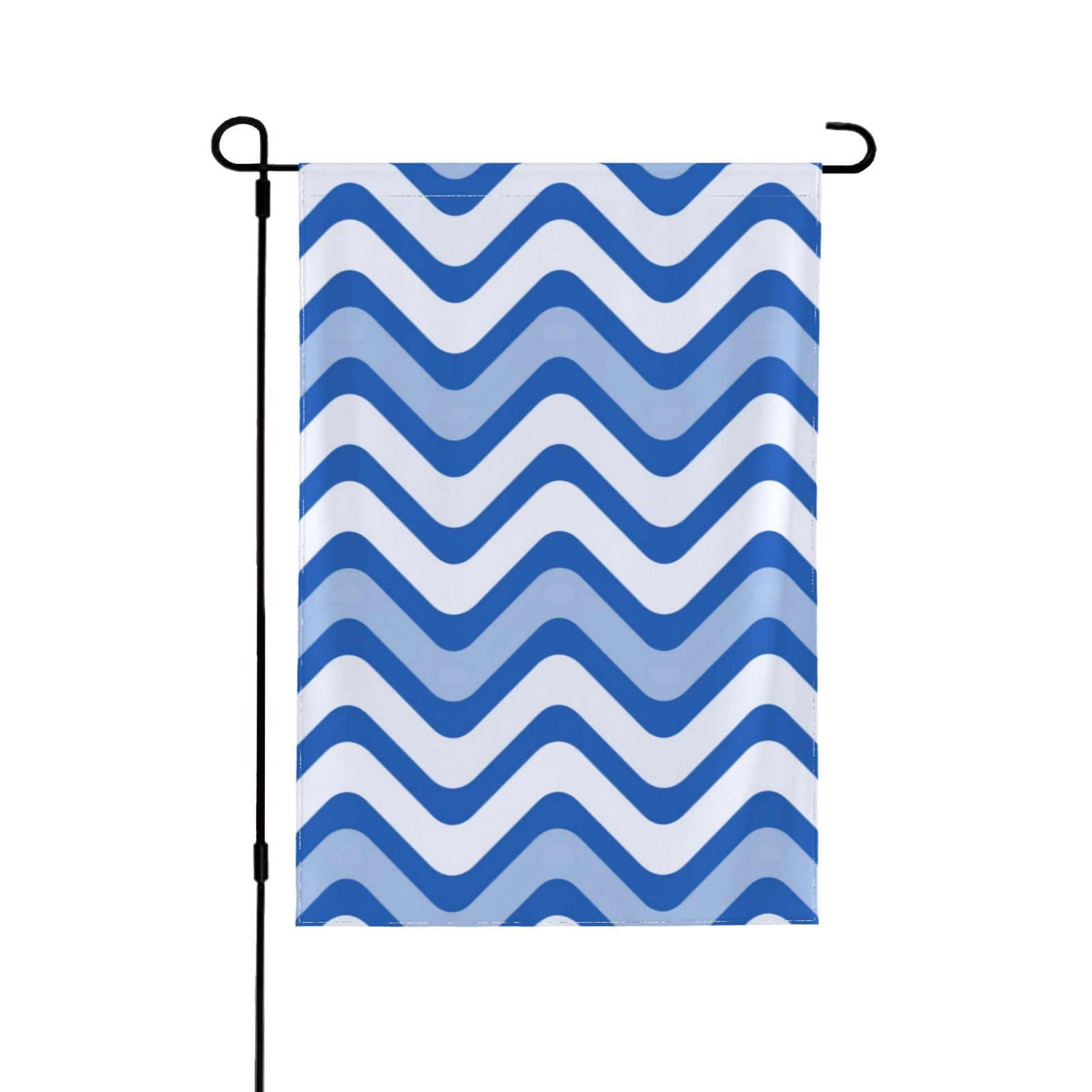ZNDUO Blue Wavy Lines Pattern Garden Flag, 28"x40" Double Sided ...