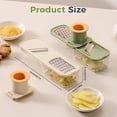 Garlic Slicer Super Thin,3 in 1 Multifunctional Garlic Grinder with ...