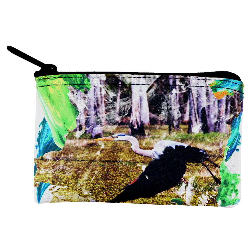 Great Blue Heron Abstract Paint Coin Purse - Walmart.com