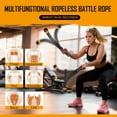 Ropeless Battle Ropes for Home Gym – Portable Arm Exerciser, Heavy Duty ...