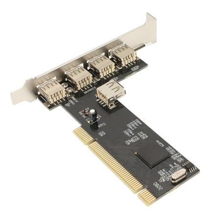 PCI To USB 2.0 5 Port Expansion Card, 4 External 1 Internal PCI To USB2 ...