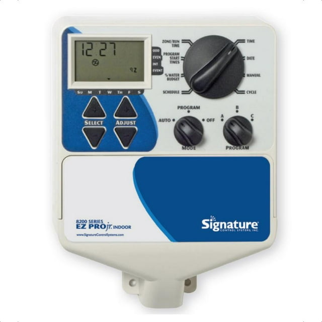Signature EZ Pro Jr. 8200 Series Indoor Irrigation Controller & Timer ...