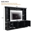 Harper & Bright Designs Wall Unit Entertainment Center with Bookshelf ...
