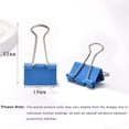 50 Pack Small Blue Binder Clips, Colored Little Paper Clamps, Tiny Mini ...