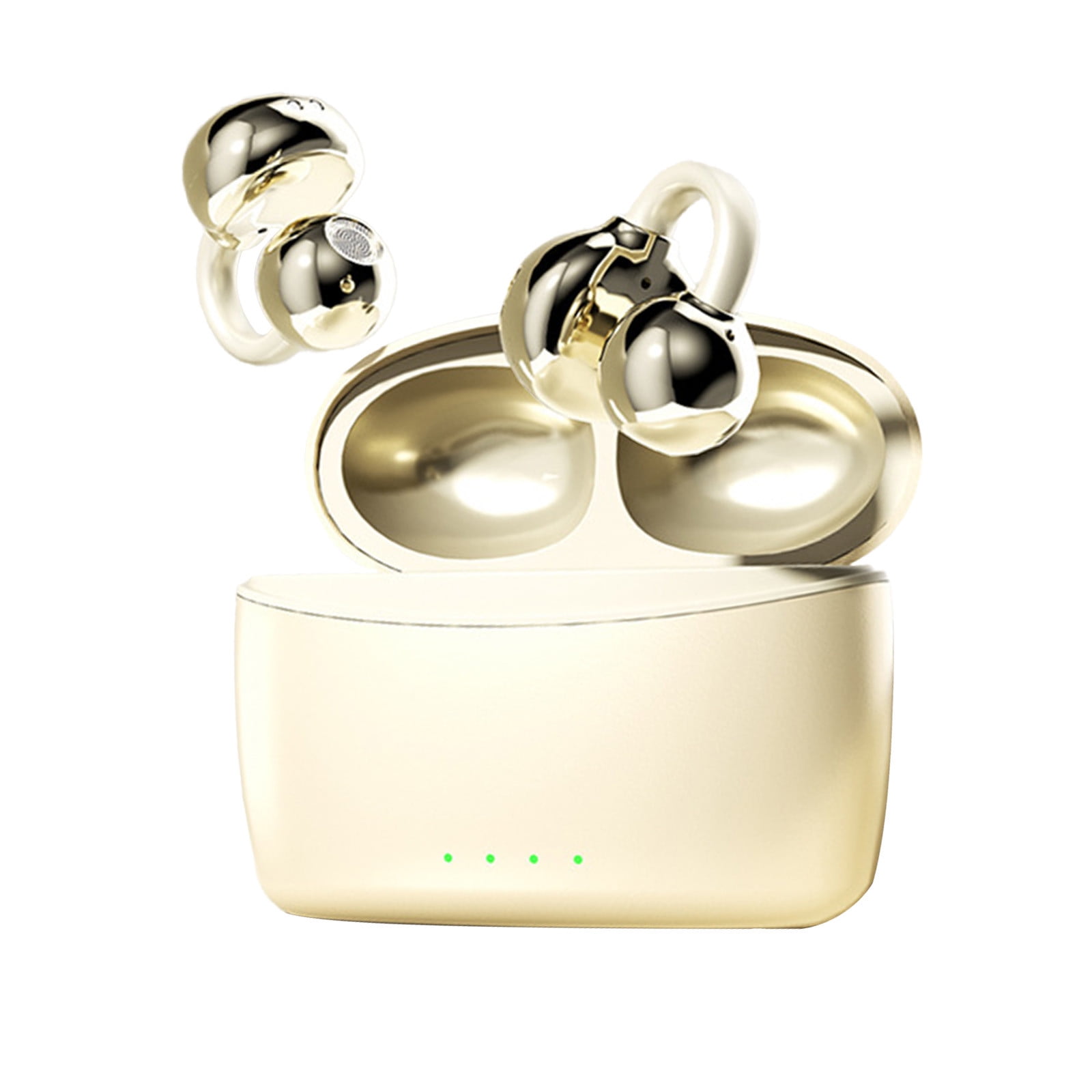 Click here for Sgeqmo Beige Clip On Bluetooth Earphones 5.4 Wirel... prices