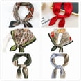 New faux silk square scarf with pleats, new Korean women's crinkled ...