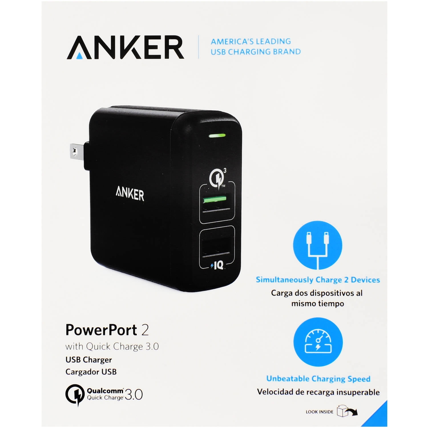 ANKER 2 PORT QC3.0 - Walmart.com