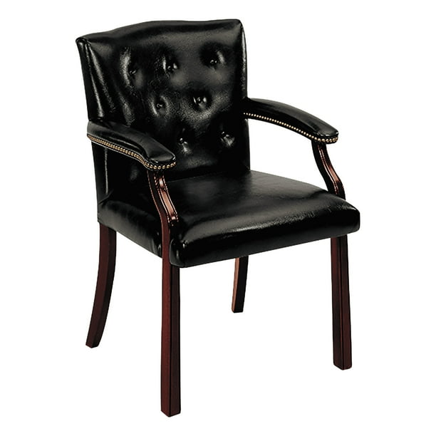 HON 6540 Series Guest Arm Reception Waiting Room Chair, Mahogany/Black ...